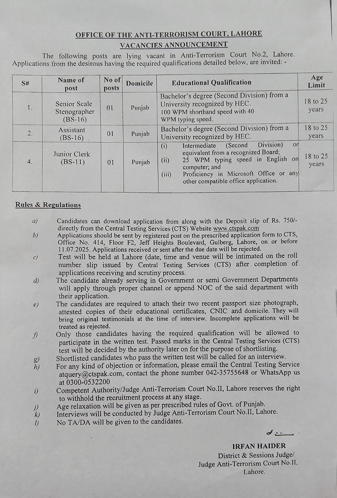 Anti Terrorism Jobs 2025 – Apply Now - JOBS CORNAR