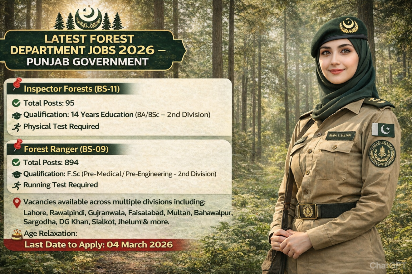 Latest Forest Department Jobs 2026 Apply Now - JOBS CORNAR
