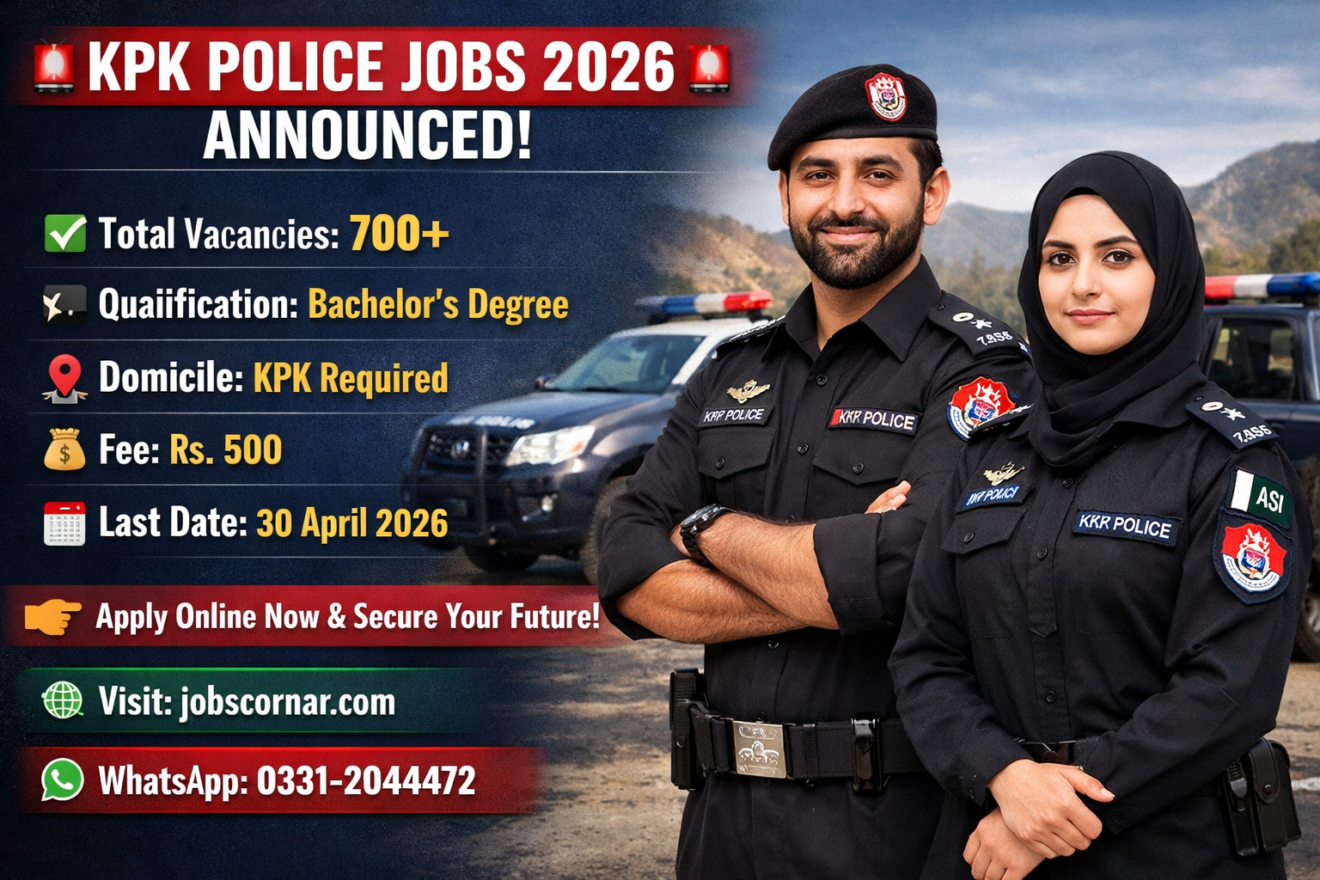 Latest KPK Police Jobs 2026 – Apply Now - JOBS CORNAR