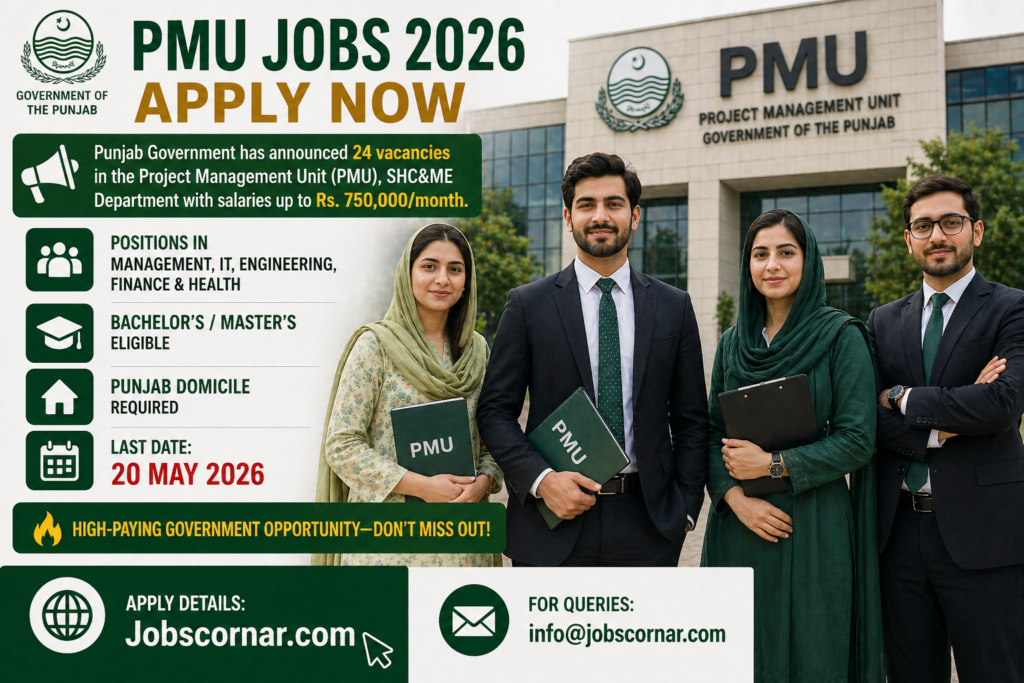 PMU Jobs 2026 – Apply Now | Punjab Government Jobs