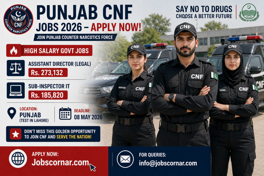 Punjab Anti Narcotics Force Jobs 2026 – Apply Now